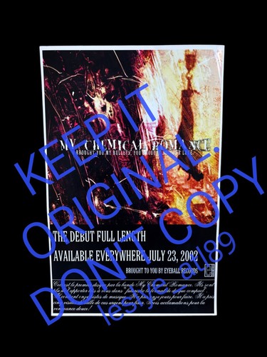 Vintage My Chemical Romance Bullets Poster from 2002 Promotional Poster ...