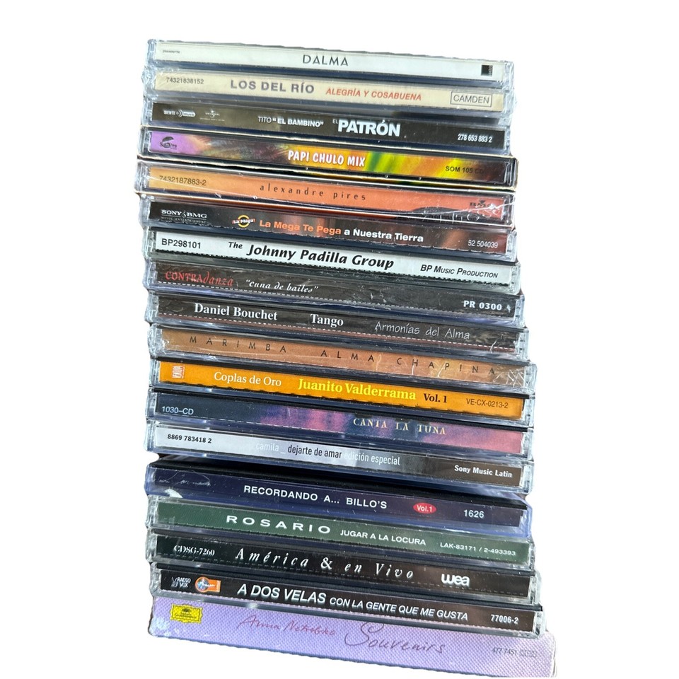 LOT OF 18 SPANISH MEXICAN LATIN CDS ( Lote De 18 CDS De Músic Latina | eBay