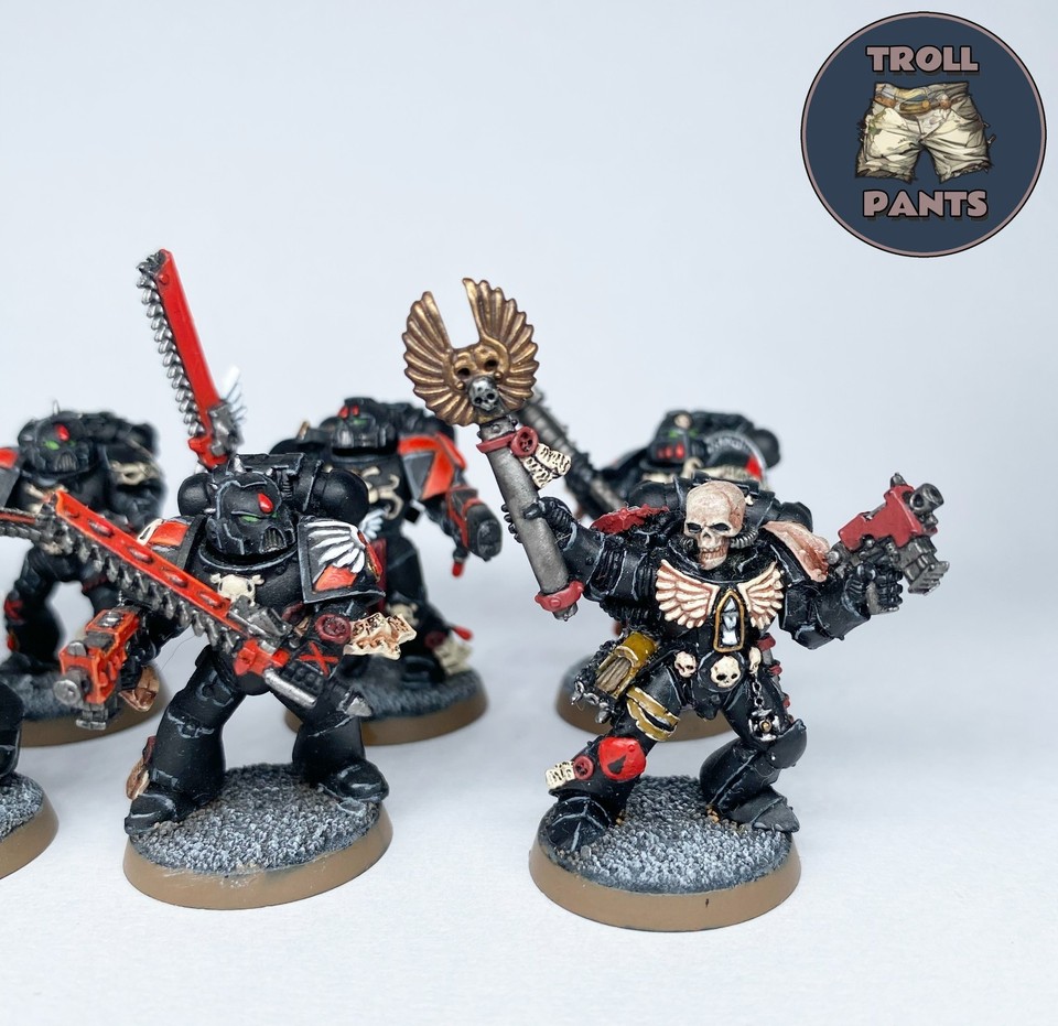 Warhammer 40k - Blood Angels - 10 x Death Company inc Metal Chaplain | eBay