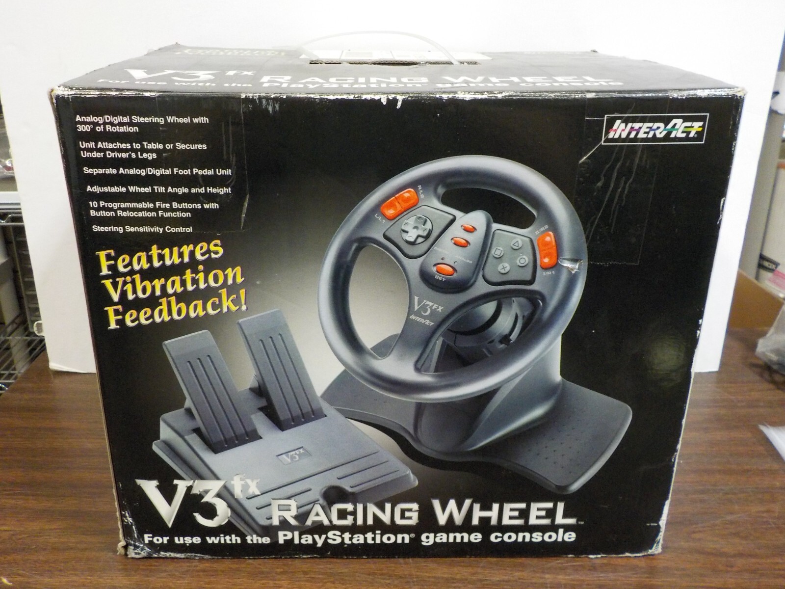 N C0415 InterAct "V3fx Racing Wheel (Playstation)" Game Controllers ...