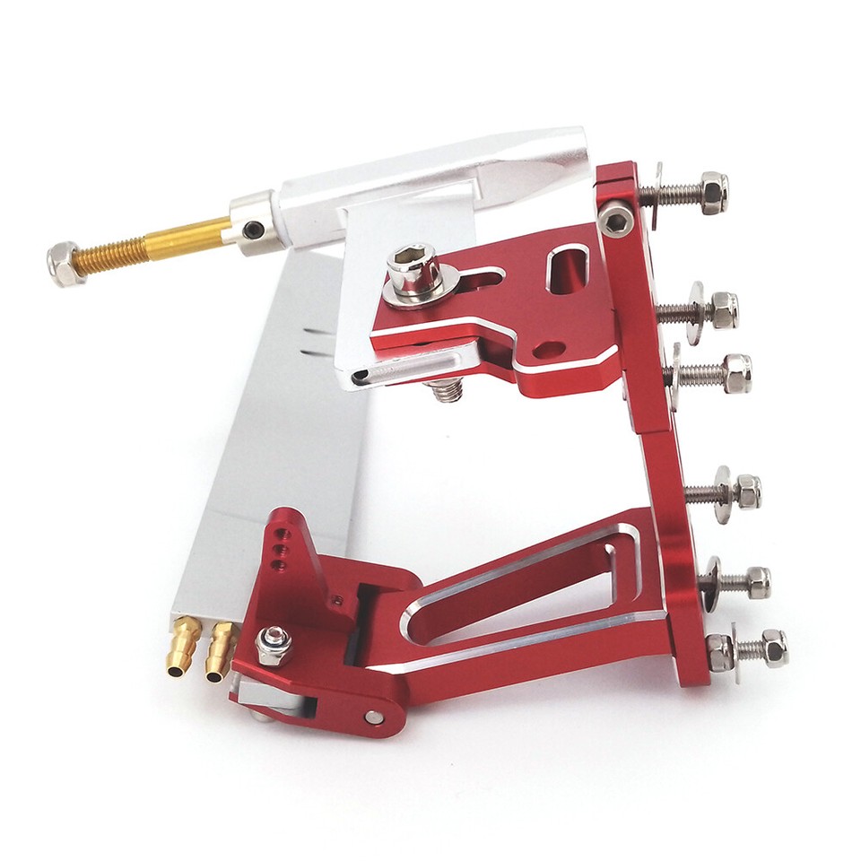 Integrated 6.35mm 1/4" Shaft Strut Rudder Kit for Gas Nitro RC Speed ...