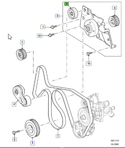 Land Rover Genuine Idler Assembly- Defender (a2) 2007 -pqh500120 for ...