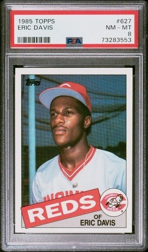 1985 TOPPS 627 ERIC DAVIS PSA 8 ROOKIE CARD!!!! REDS!!!!! | eBay