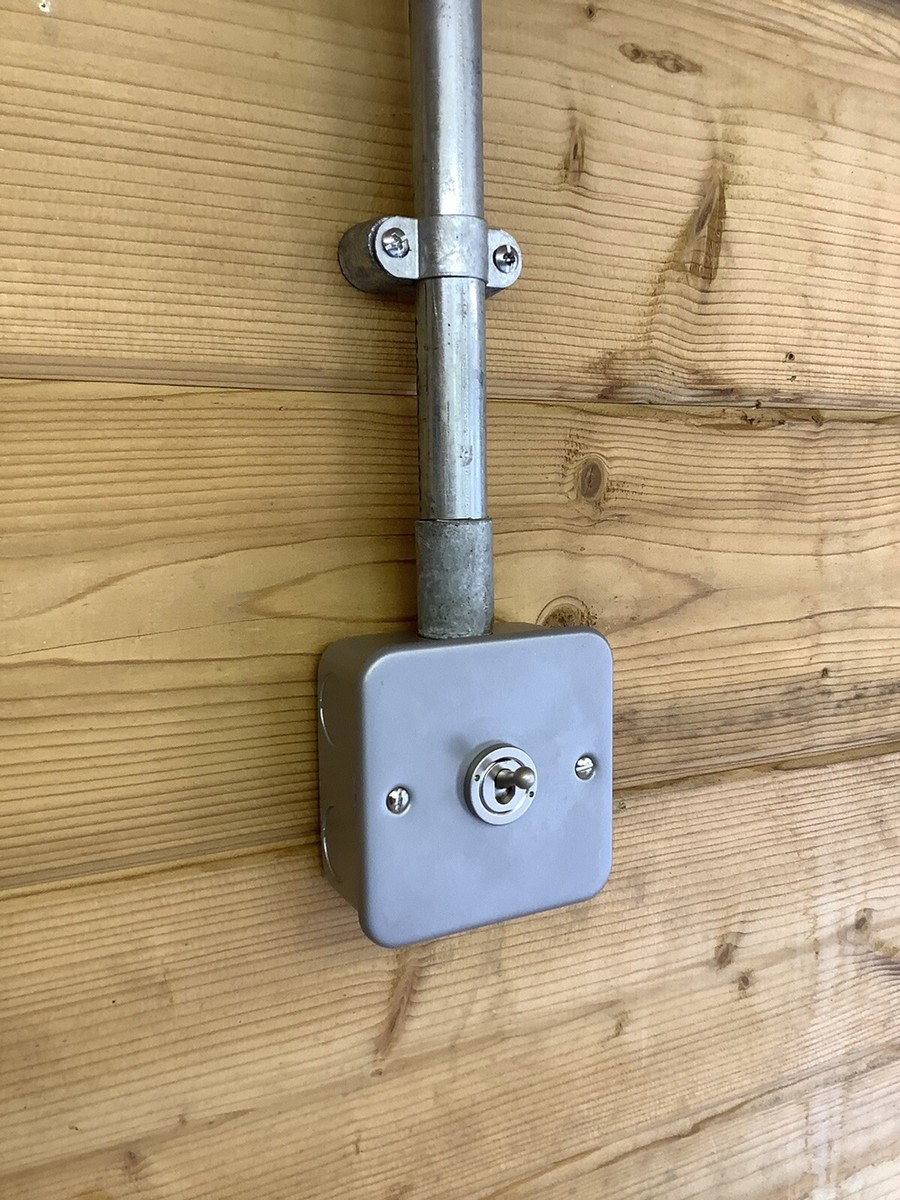Industrial Style Light Switch 4 Gang 2 Way Solid Cast Metal Light