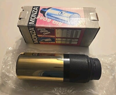 Monza Pacesetter Big Bore Exhaust GOLD Chrome Muffler Tip 3.5 Outlet 2. ...