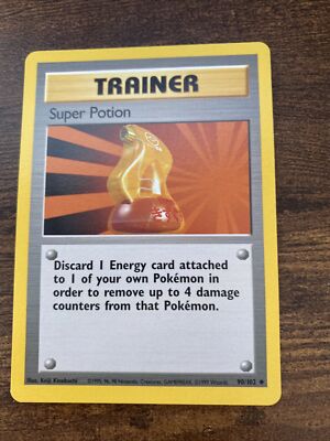 Pokémon TCG Super Potion Base Set 90/102 Regular Shadowless Uncommon | eBay