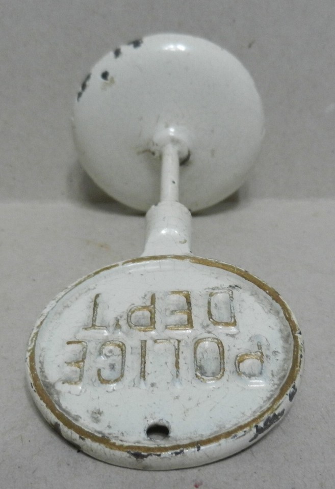 Original and scarce Arcade cast iron Police Dept. Don't Park Here ...