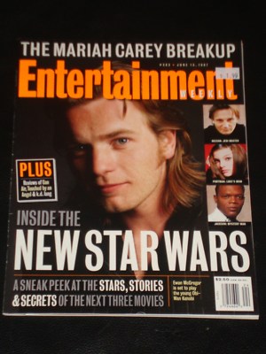 Entertainment Weekly 1997, Star Wars, Ewan McGregor, Mariah Carey, K.D ...