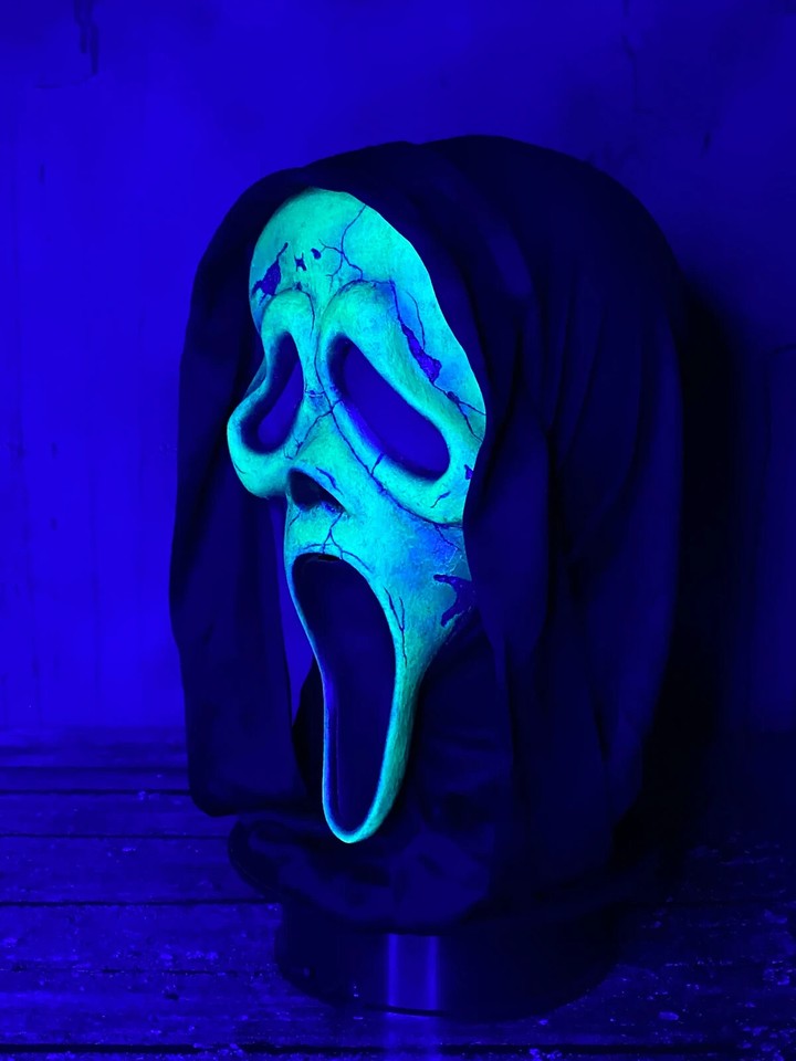 STAB Scream 6 Ghostface Mask Rehaul Green Glow in the Dark Billy Loomis ...