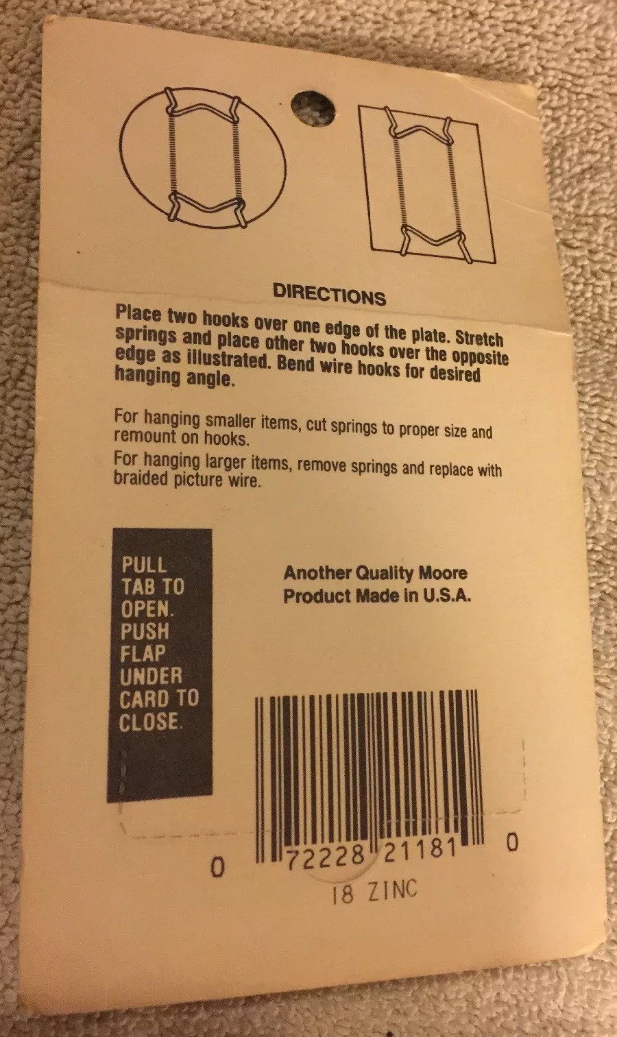 Moore Plate Hanger 5in to 8in for sale online | eBay