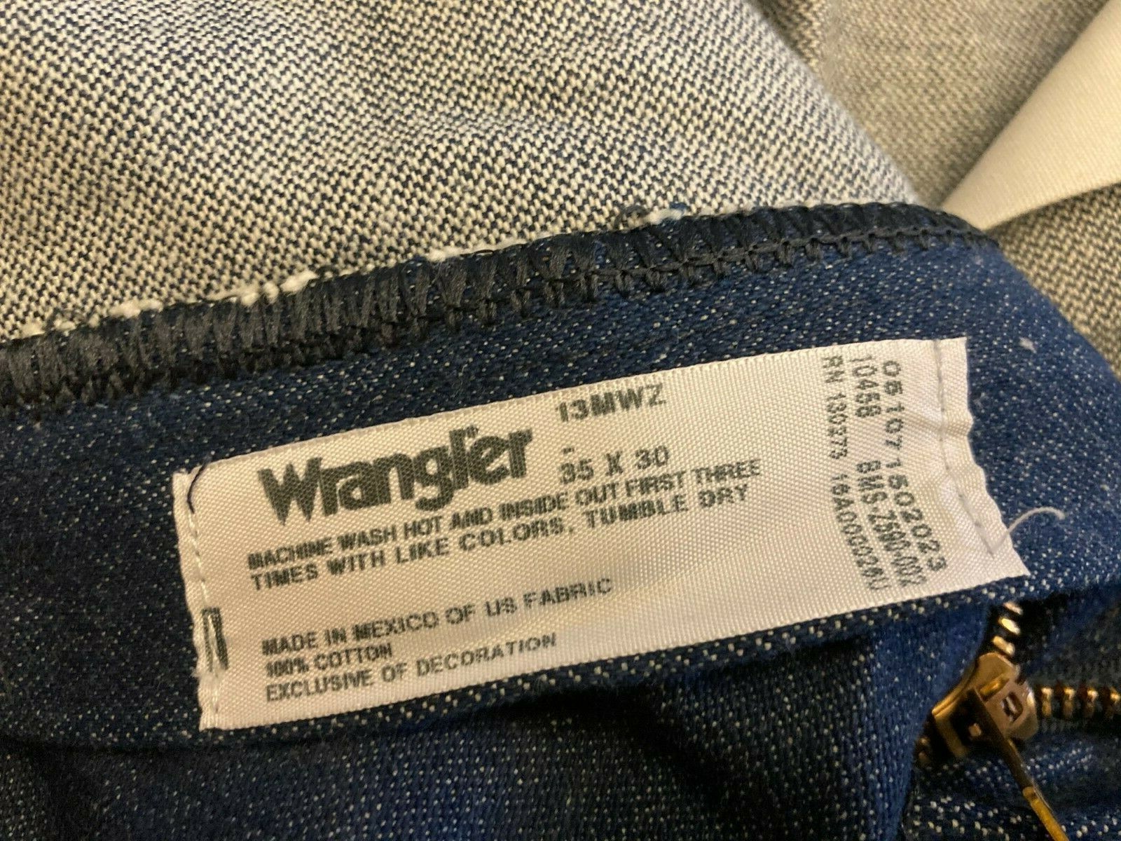 Vintage Wrangler Cowboy Raw Denim Jeans Pants 35 x 30… - Gem