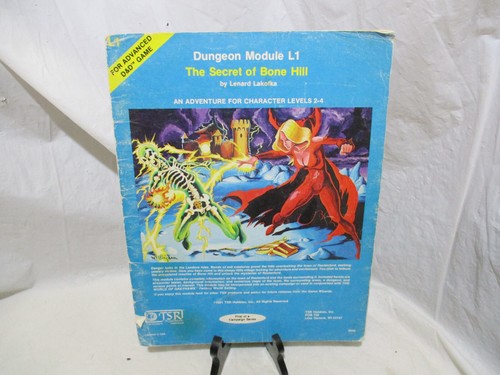 The Secret of Bone Hill L1 Advanced Dungeons and Dragons AD&D TSR | eBay