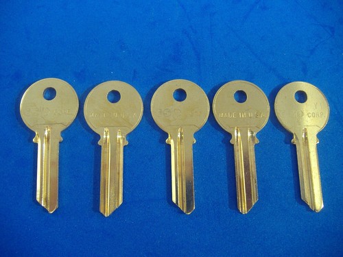 LOT OF FIVE LOCKSMITH Y1 5-PIN KEY BLANKS FITS YALE SOLID BRASS | eBay