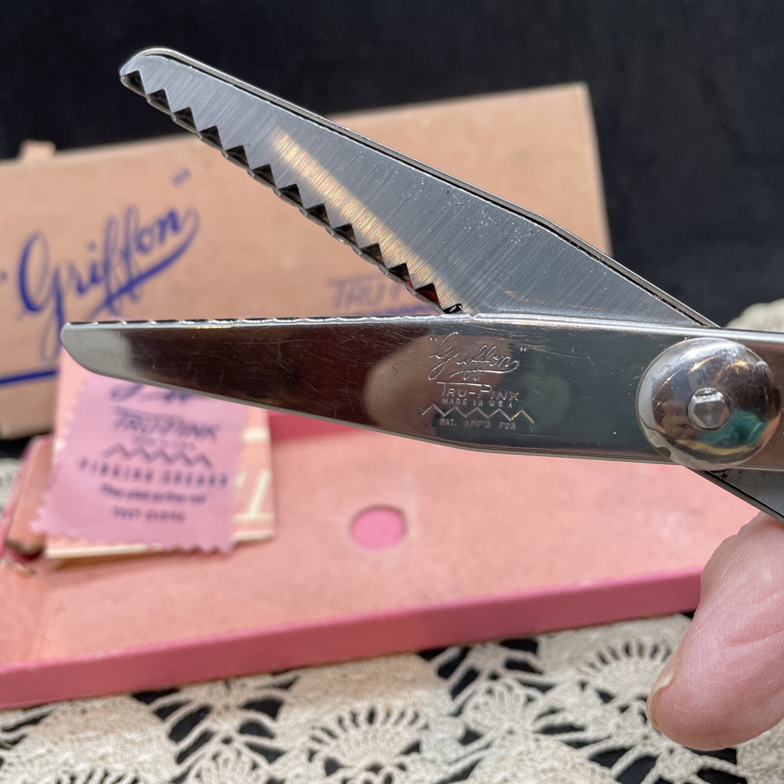Griffon TRU-PINK Pinking Shears Vintage 1950s in Original Box - Made in ...