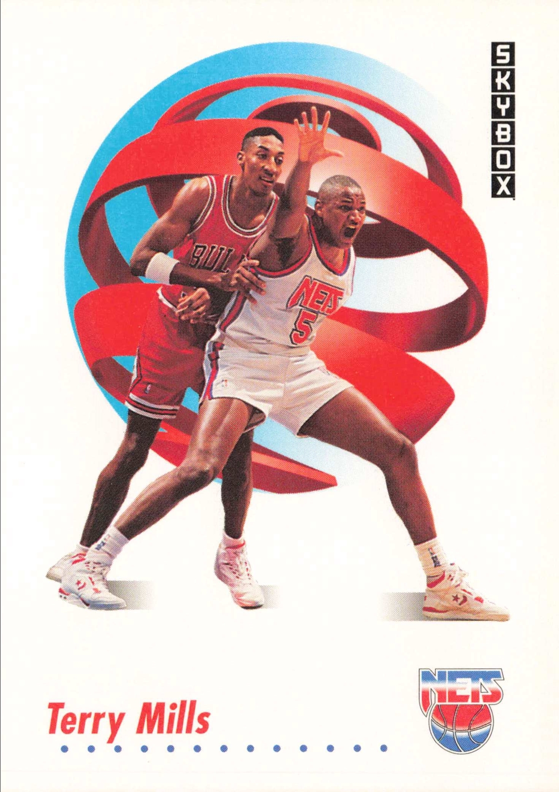 Terry Mills #184 1991-92 SkyBox New Jersey Nets | eBay