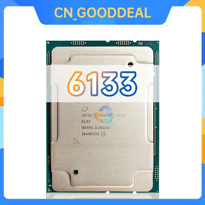 Intel Xeon Gold 6133 SR3M1 2.5GHz 20-Cores 40-Threads 27.5MB 150W LGA3647 CPU | eBay