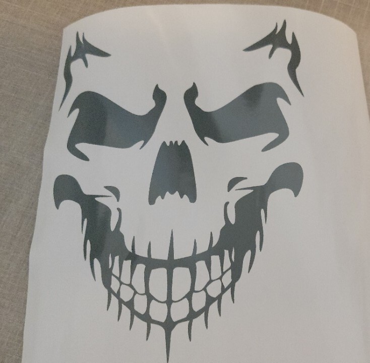 Evil Skull Sticker Scary Skeleton Decal Car Truck Window Vinyl skulls 2 ...