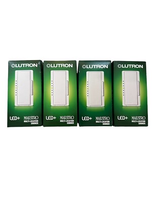NEW Lutron Maestro 3 Way Multi Dimmer LED (MACL-153MR-WH) (4-PACK) | eBay