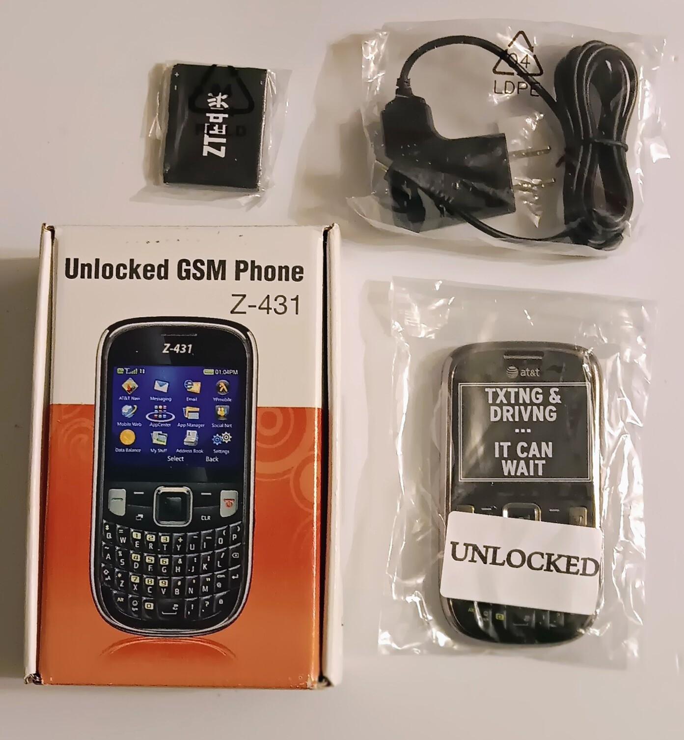 Unused ZTE Altair Z433 - Black (Unlocked) Cellular Phone | eBay