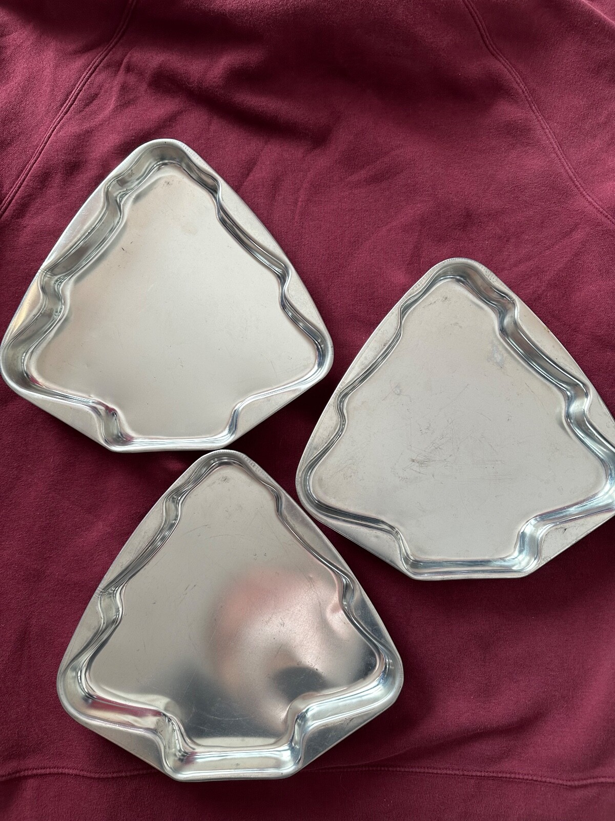 Set of 3 Christmas Tree Baking Pans Holiday Cake Pans | eBay
