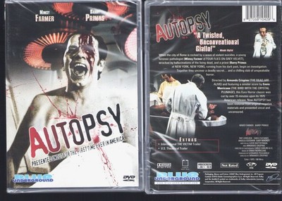 Autopsy (DVD) 1975 Horror Thriller - Blue Underground - New & Sealed | eBay