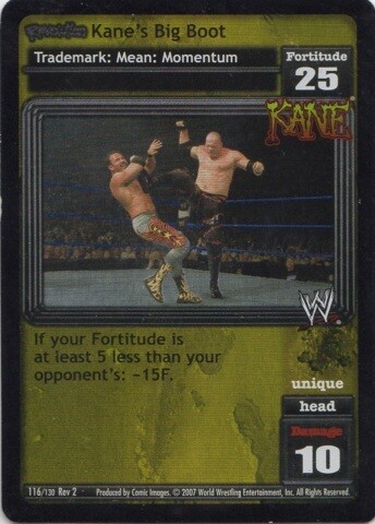 WWE: REVOLUTION Kanes Big Boot for Kane [Lightly Played] Raw Deal Wrestling WWF | eBay