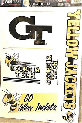 Georgia Tech Yellow Jackets Ultra Decals | eBay