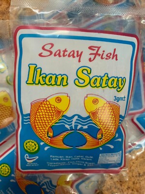 Malaysia famous snack Satay fish Ikan satay 15packs | eBay