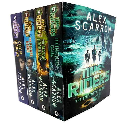 Time Riders Alex Scarrow collection 4 Books set City of Shadows ...