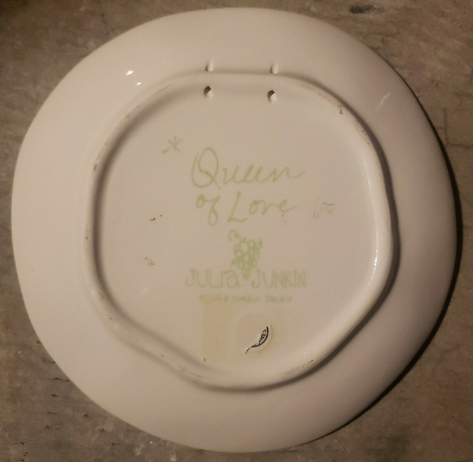 JULIA JUNKIN “Queen of Love" Ceramic Inspirational Plate | eBay