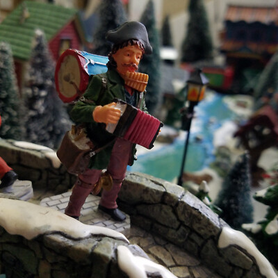 Lemax 2001 One Man Band Holiday Seasons #12479 e Talent Drums Cymbals ...