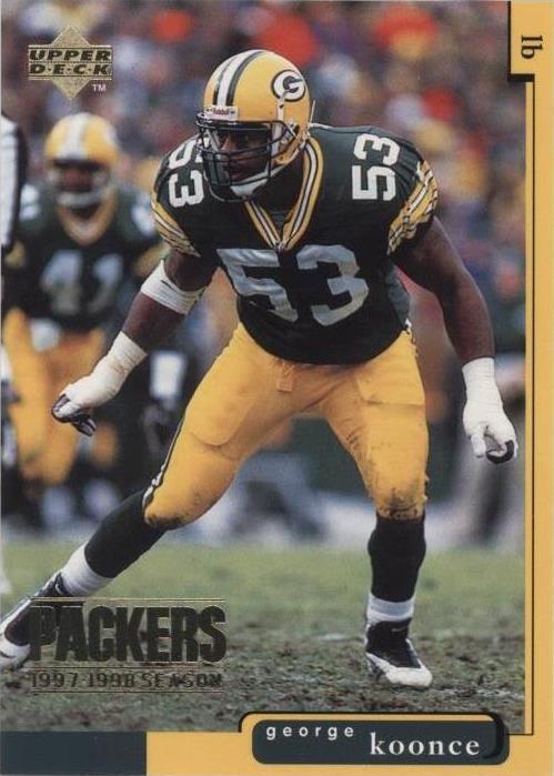 1998 Upper Deck Green Bay Packers - 1997-98 Season George Koonce #GB24 ...