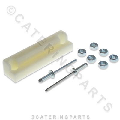 LINCAT PTFE BOTTOM DOOR SLIDER RIVETS & NUTS FOR HOT CUPBOARD SLIDING ...