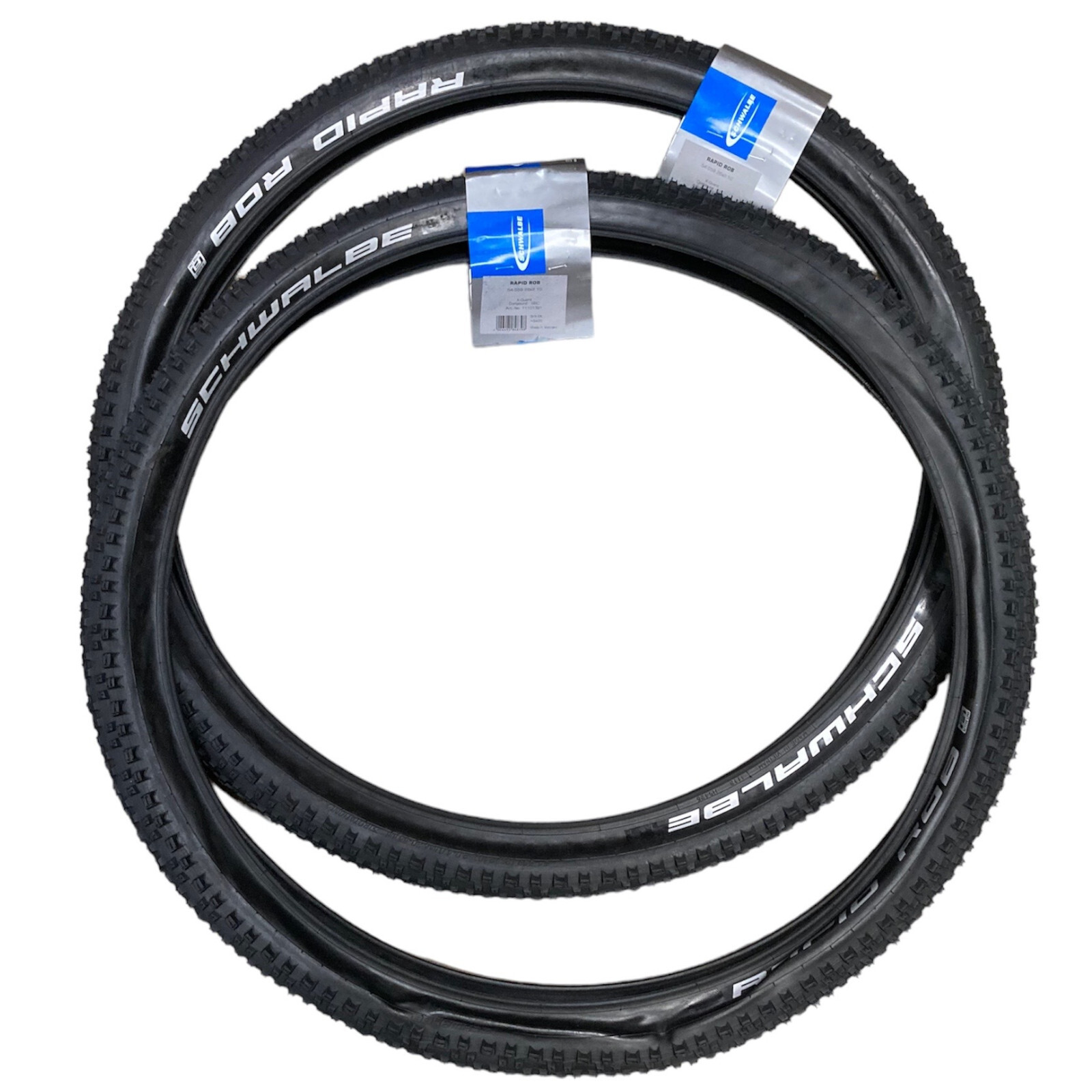 Schwalbe Rapid Rob 26" x 2.10 Mountain Bike Tyres with Schrader Tubes ...