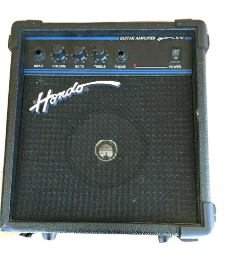 H 10 HONDO GUITAR AMPLIFIER BLACK PRE OWNED | eBay