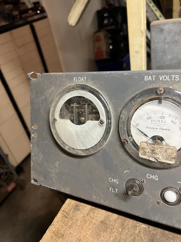Central Office Western Electric Telephone Gauges Test Voltage Battery ...