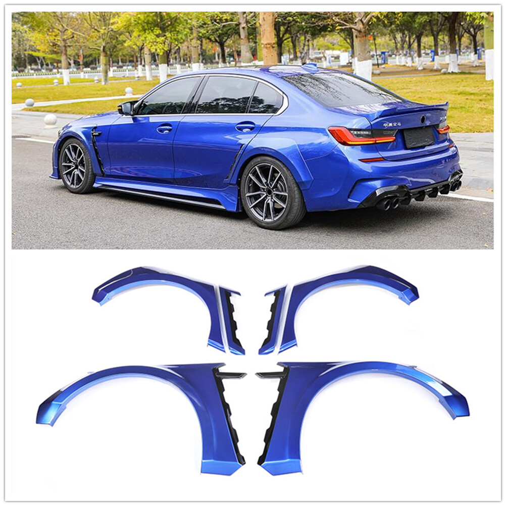 4x AKASAKA Add On Fender Flares For 2019 20 BMW G20 G28 330i M340i M ...