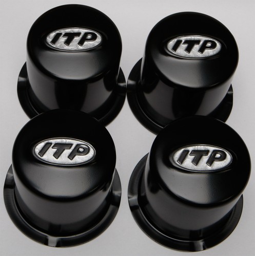 Black Delta Steel Wheel Center Cap - 4 Pack ITP SM130BBX for 4/110 ...
