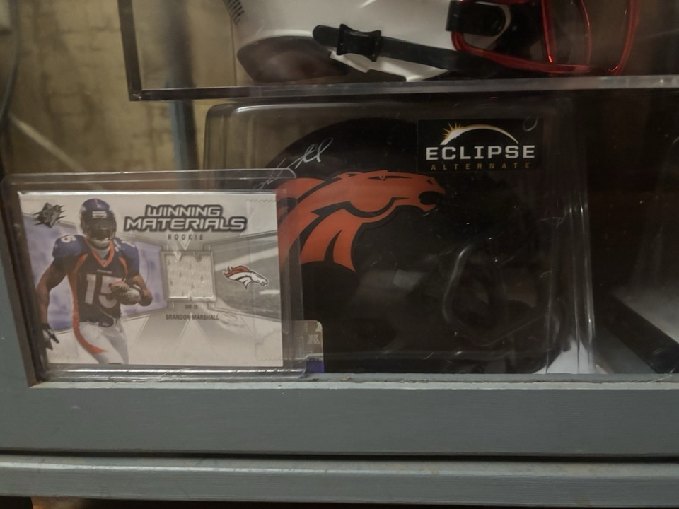 Brandon Marshall Signed Denver Broncos Eclipse Mini Helmet Beckett | eBay