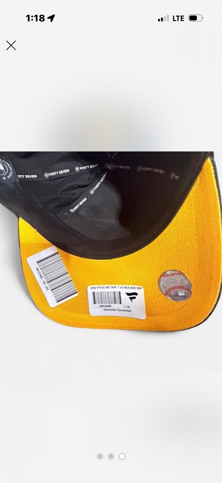 Pittsburgh Pirates 47 Brand Snapback Hat Cap Yellow and Black ...