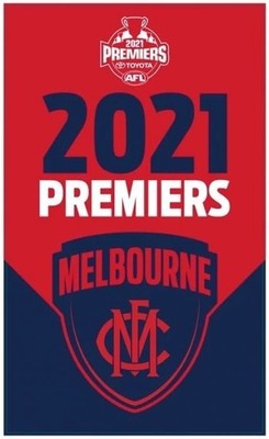 Melbourne Demons 2021 AFL Premiers Supporters Wall Flag 90 by 150cm ...