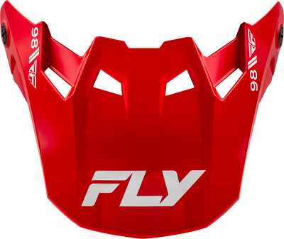 FLY RACING FORMULA CC OBJECTIVE VISOR RED/WHITE YL/SM 73-4355 | eBay