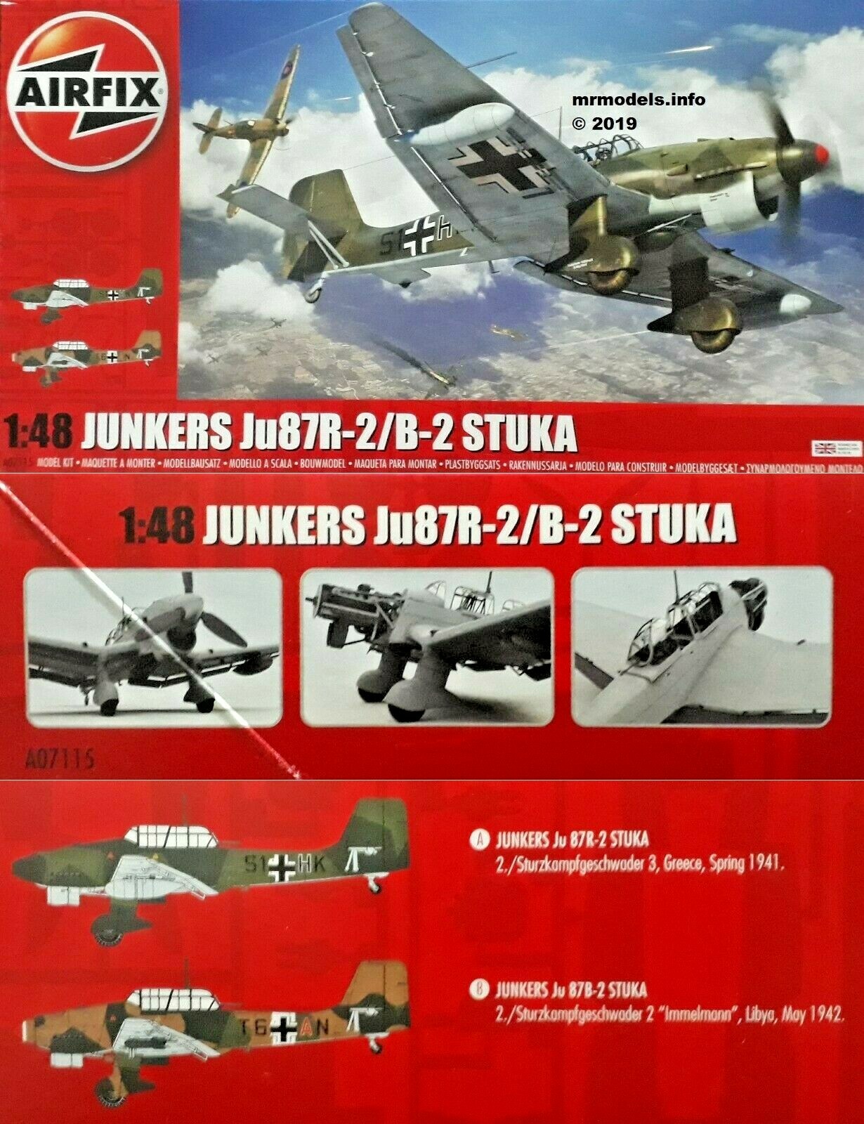 Airfix 1/48 Military Aircraft Aeroplane Plane New Plastic Model Kit 1 ...