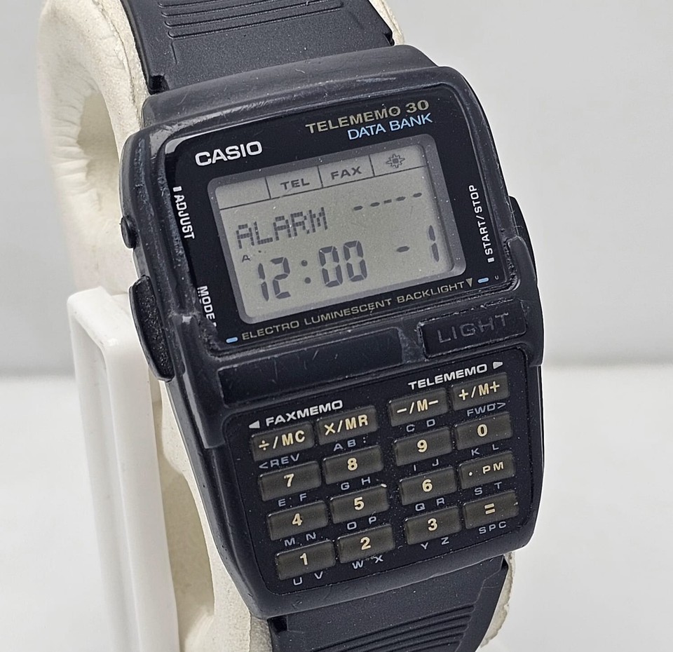 Casio Telememo 30 Data Bank DBC-30 Calculator 1253 Digital Vintage Men ...