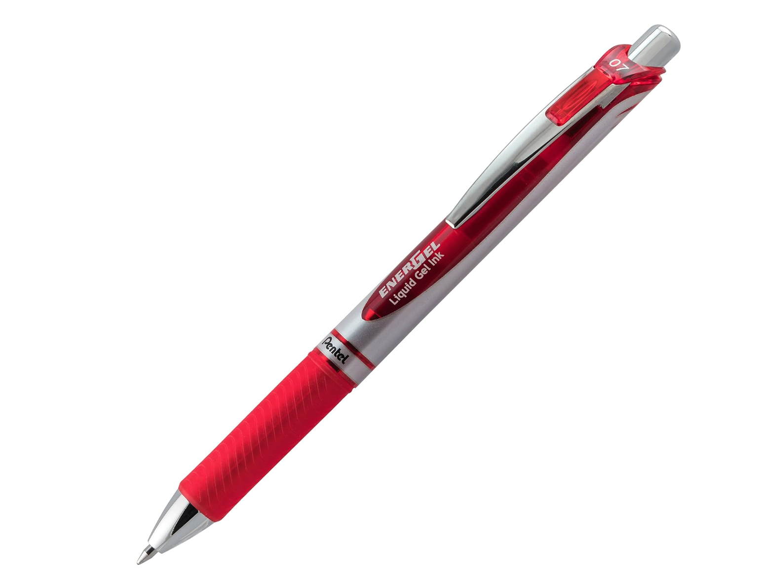 Retractable Pentel EnerGel Deluxe Red Ink Gel Pens Pentel 0.7mm , Pack ...