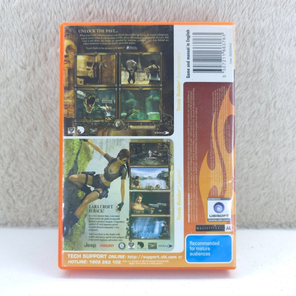 Tomb Raider 2 in 1 Anniversary & Legend (PC DVD) Tested Complete Free ...