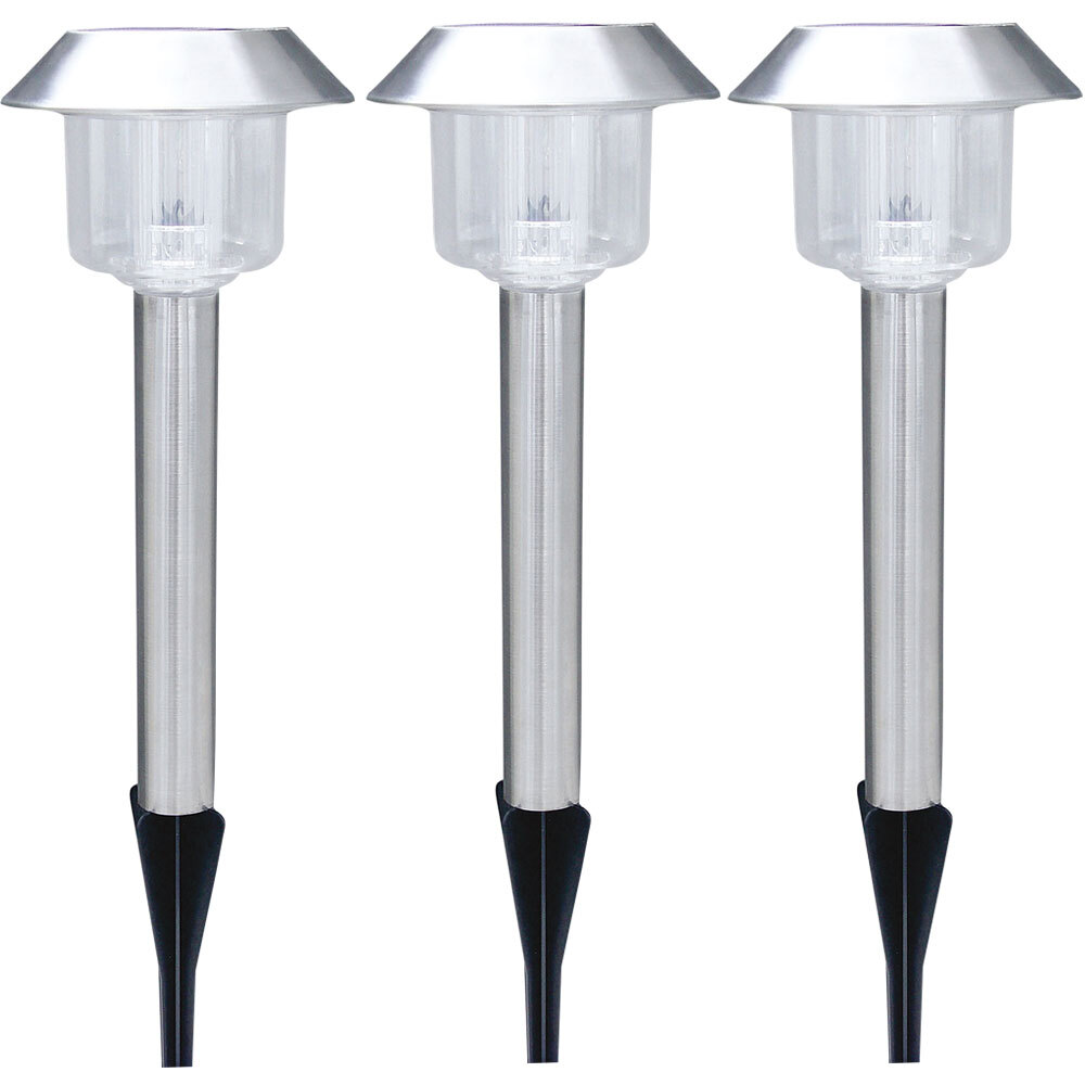 Solare Plug IN Luci Lampada per Esterni LED Acciaio Decorazione ...