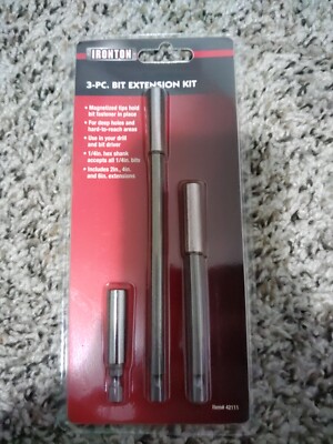 New Ironton 3-Pc. Extension Bit Holder Set | eBay