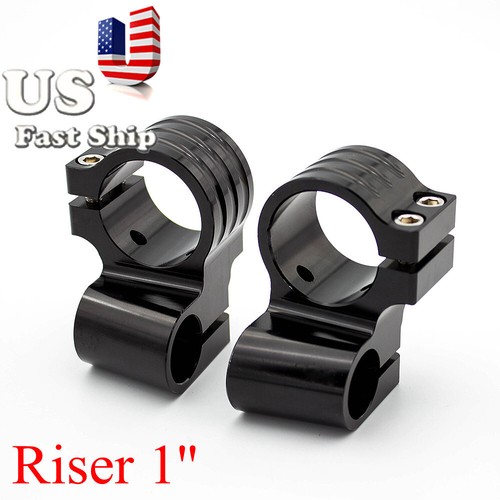 CNC Motorcycle Universal Riser Clip On Ons Fork Clamp Handle Bar ...
