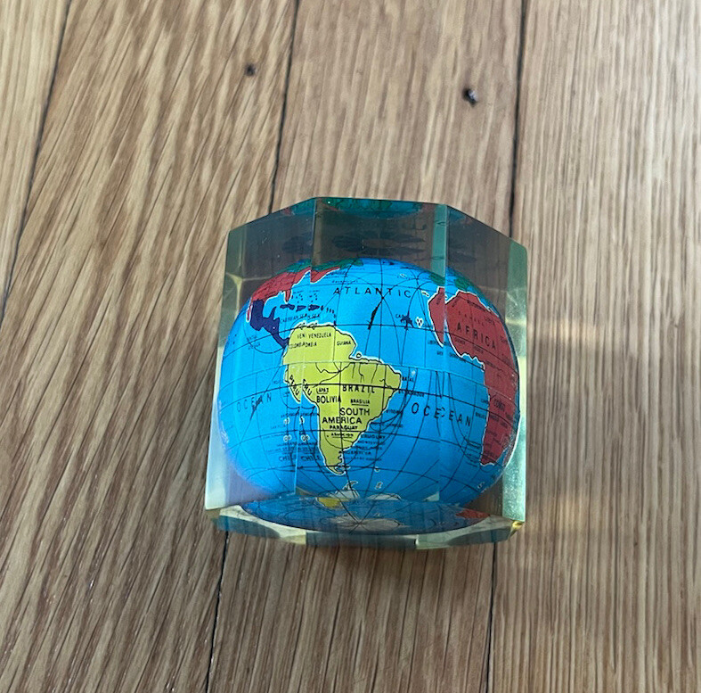 Vintage CADAM CAD Software World Globe Small Desk Decoration One Idea ...